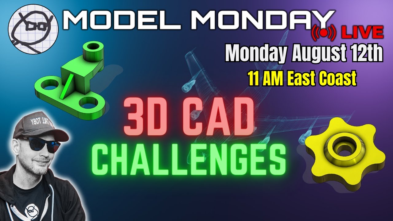 Model Monday LIVE - Live Modeling Challenges - Onshape Tutorials - YouTube
