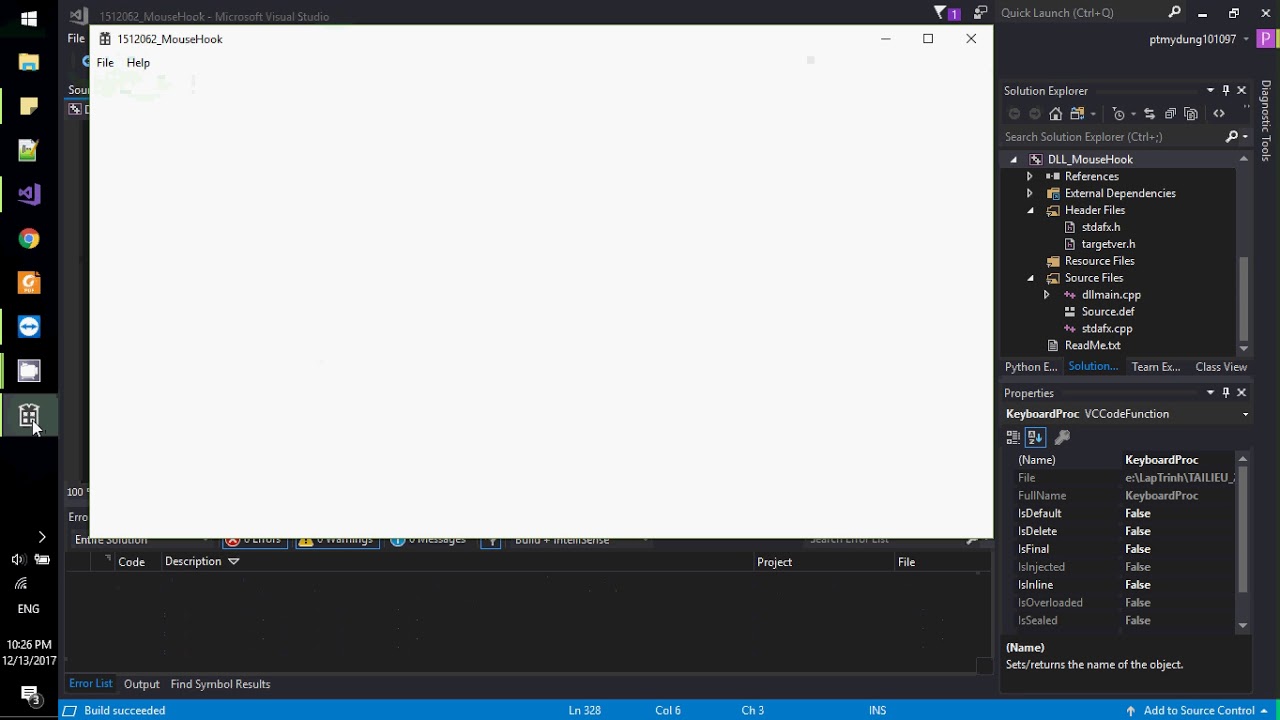Demo Change Mouse Hook - Lập trình Windows - YouTube