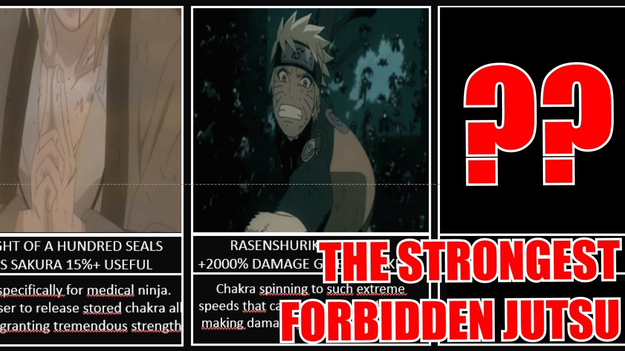 Comparison | Most Powerful Forbidden Jutsu - Naruto Universe - YouTube