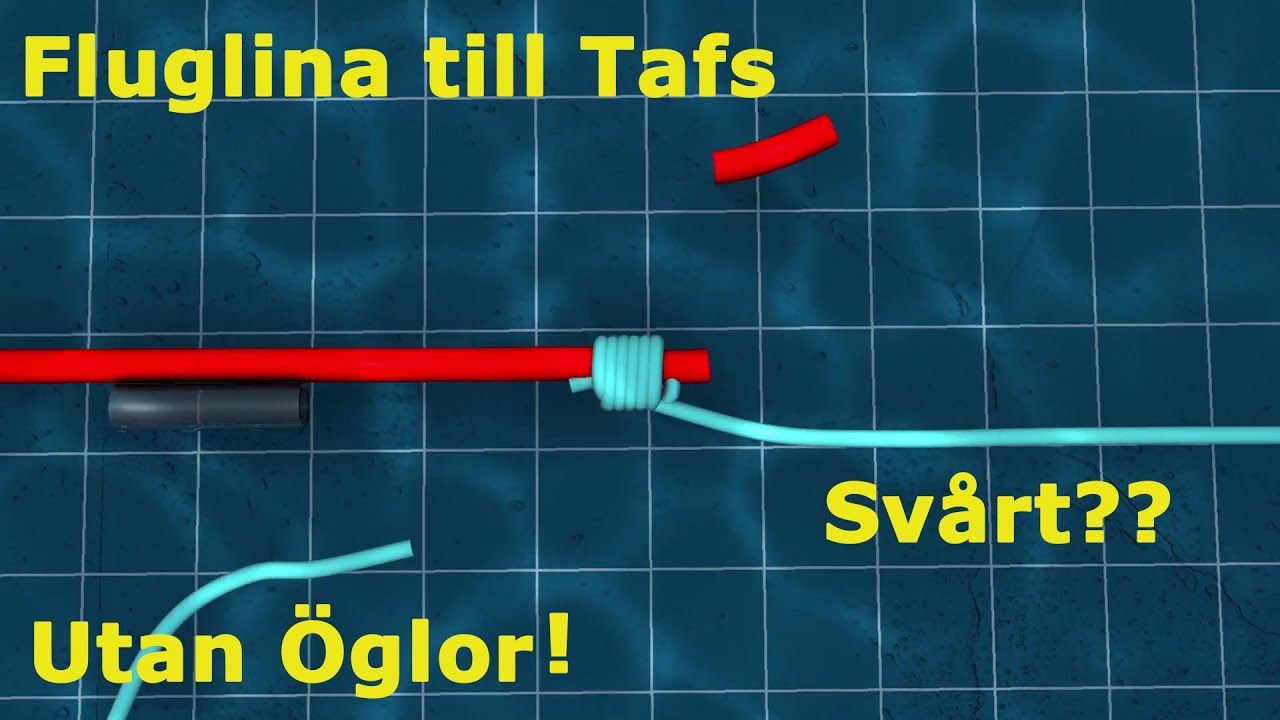 Fluglina Till Tafs Utan Öglor | Fiskelycka - YouTube
