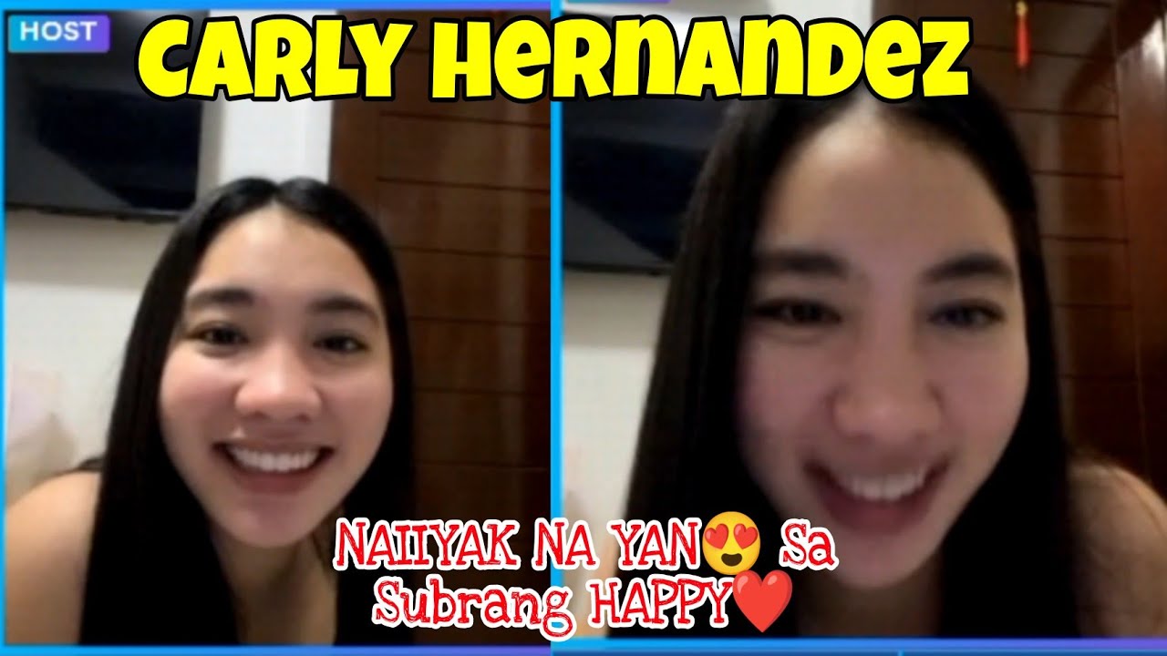 CARLY HERNANDEZ💛 NAIIYAK SA KANYANG KUMU LIVE (HAPPY YERN CARLOTA😍 ...