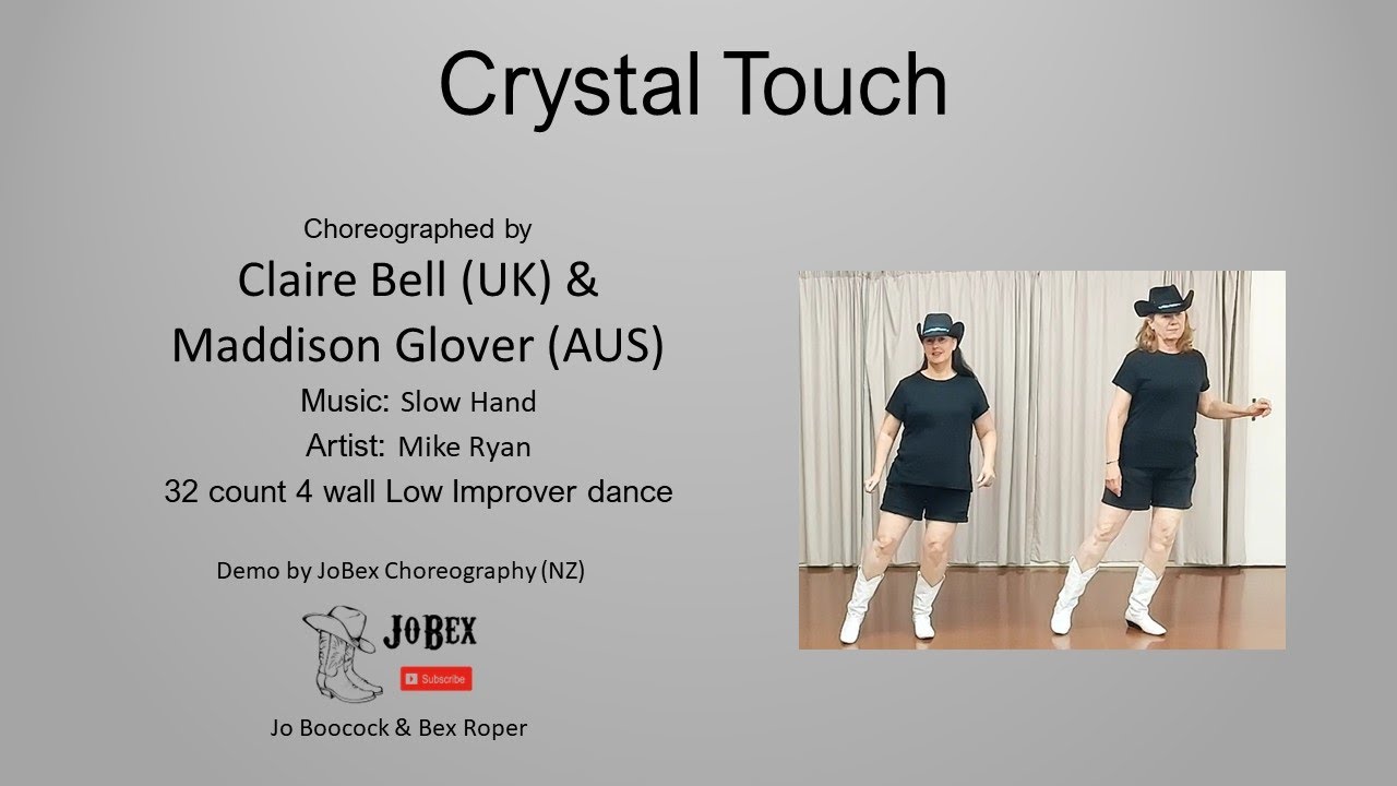 Crystal Touch - Line Dance Teach - YouTube