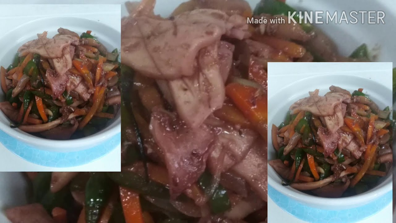 Stir fry Squid or /sizzling squid - YouTube