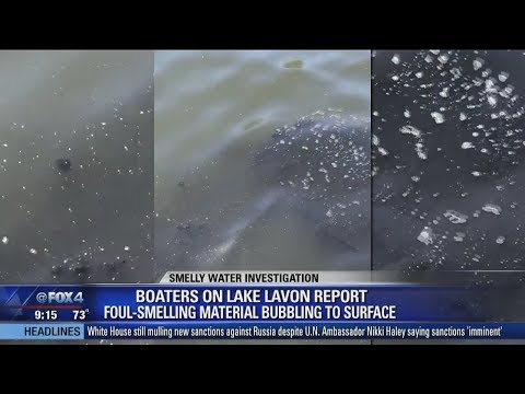 Lake Lavon boaters complain about foul smelling material in water
