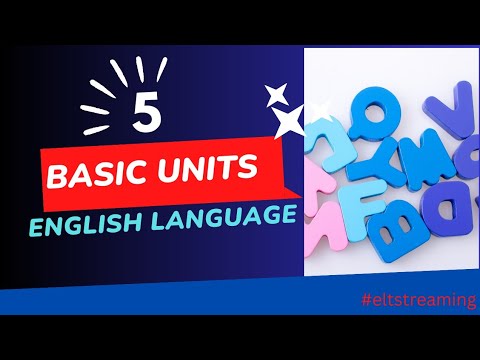 Basic Units of English Language - YouTube