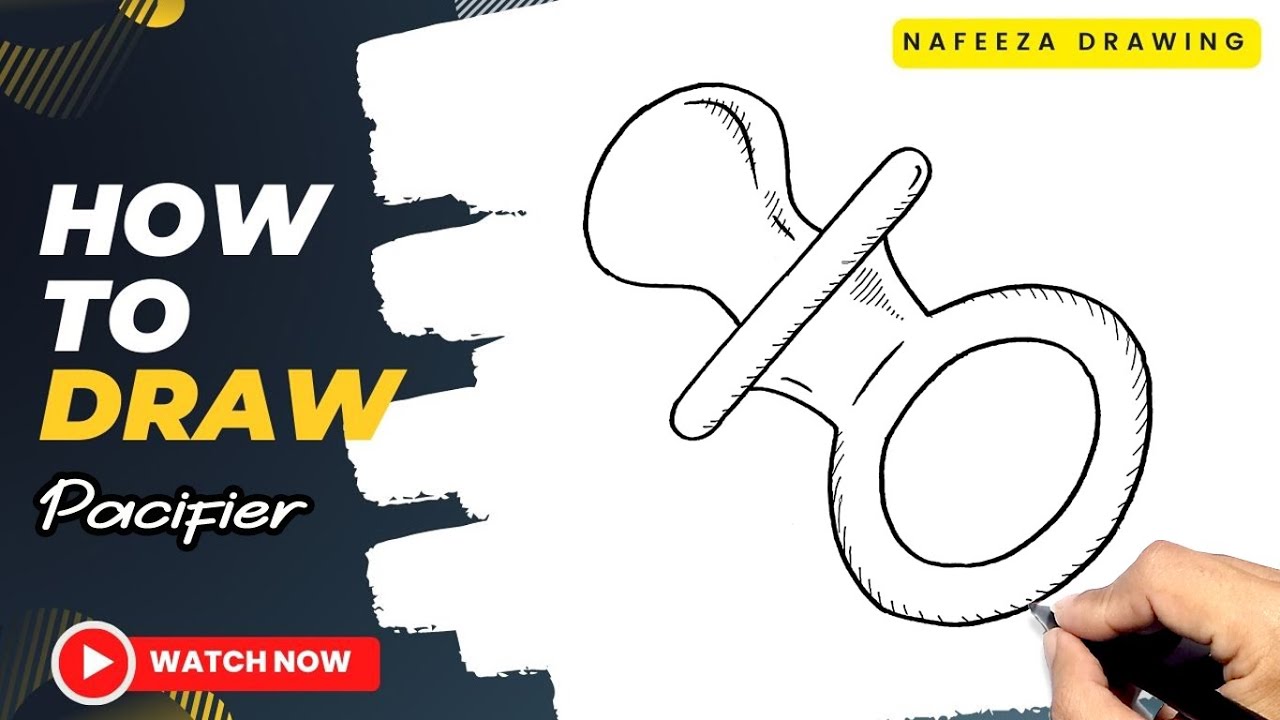 How to draw Pacifier Easy - YouTube