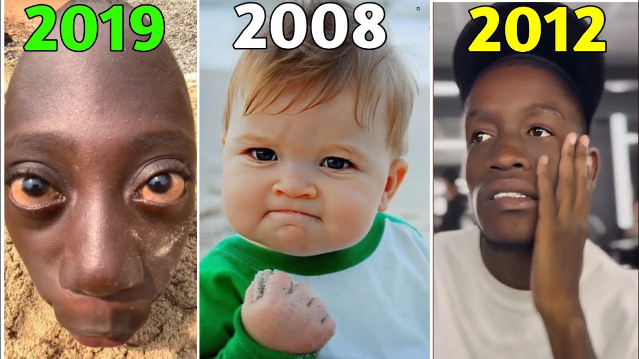 Most popular meme Today? Then vs now 😱 - YouTube