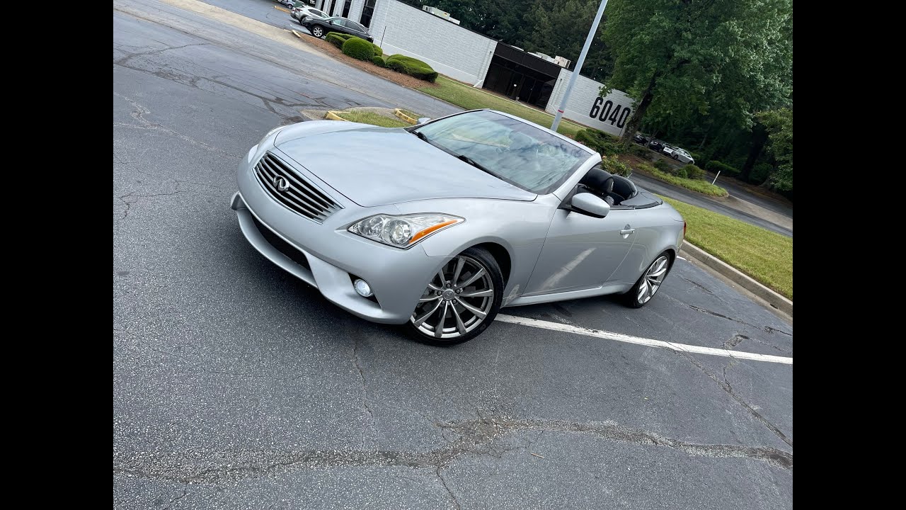 2010 Infiniti G37S Convertible Roof Operating - YouTube