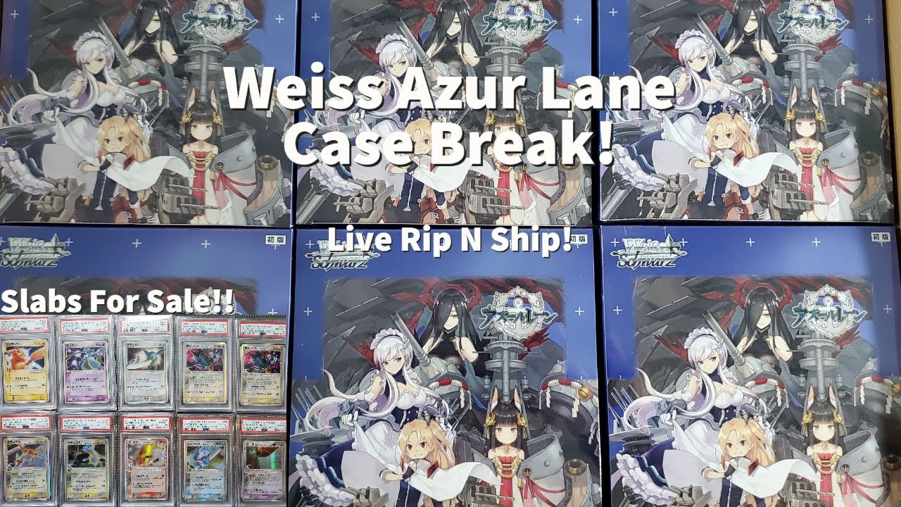 Weiss Azur Lane Case Break! Pokemon Slabs/Singles!| Live TCG Rip N Ship ...