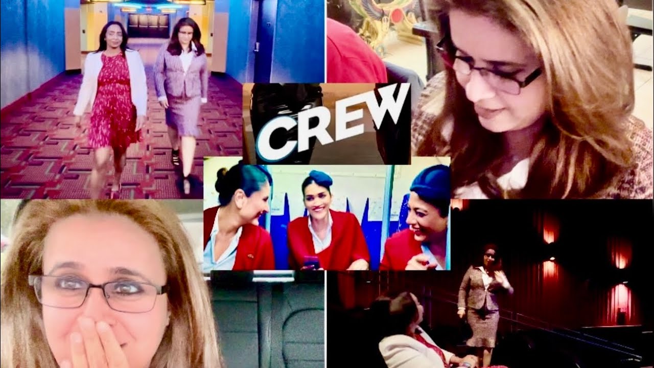 CREW WITH MY CREW | Movie Review #crew #kareenakapoorkhan #tabu #diljitdosanjh - YouTube
