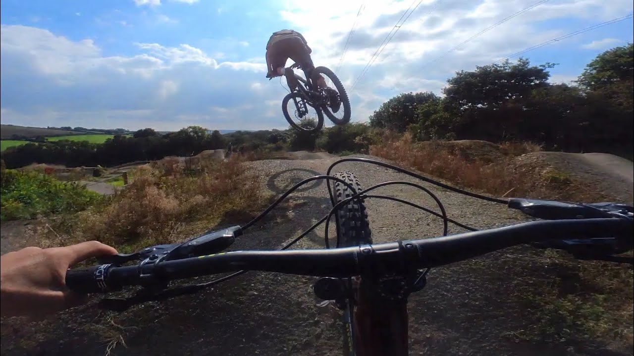 Old Hill Bike Park in Cornwall. Red run following Sol - YouTube