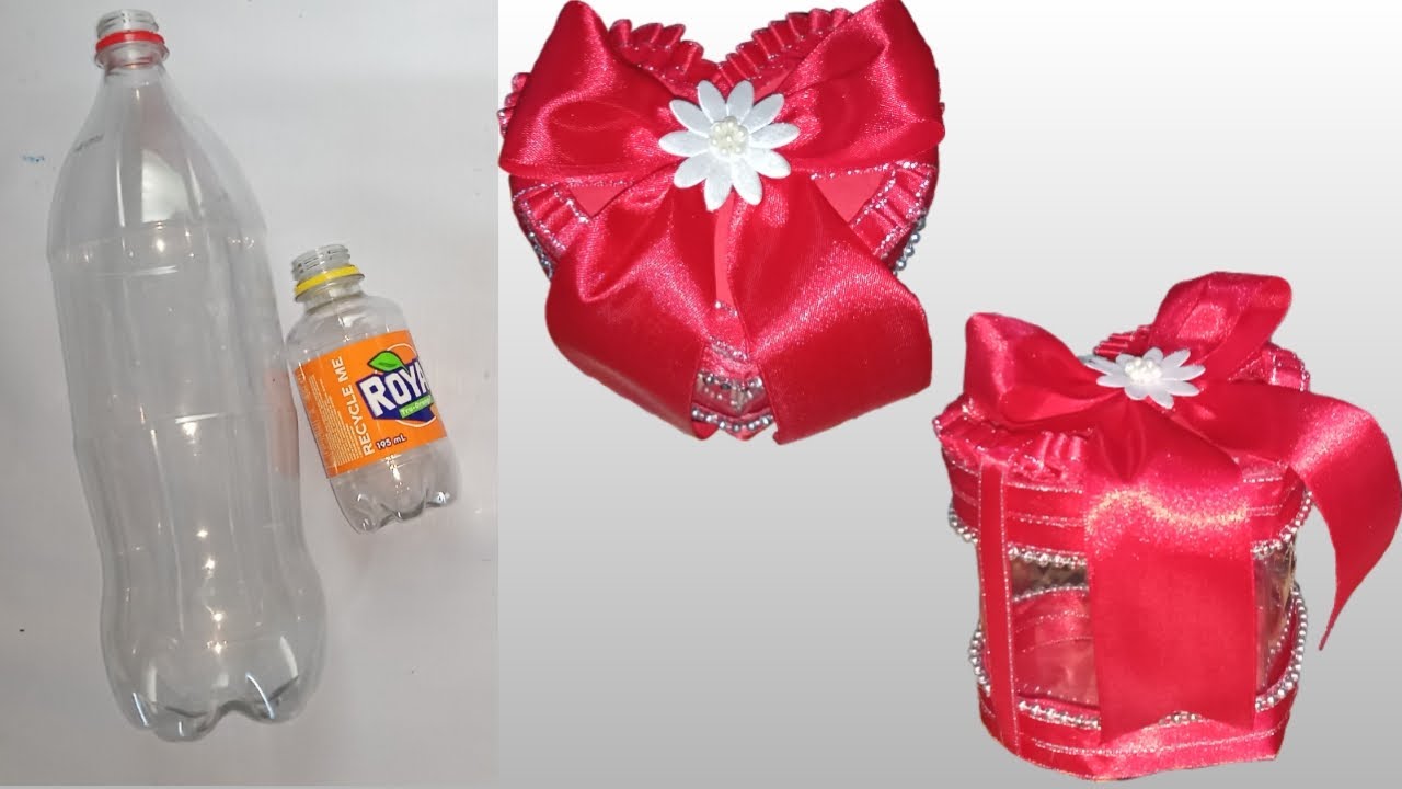 DIY Gift Box using Plastic Bottles/Craft Ideas - YouTube