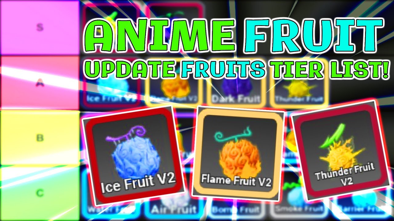[🎇 New Fruit + Haki ] ROBLOX Anime Fruit Best FRUITS* Tier List! - YouTube