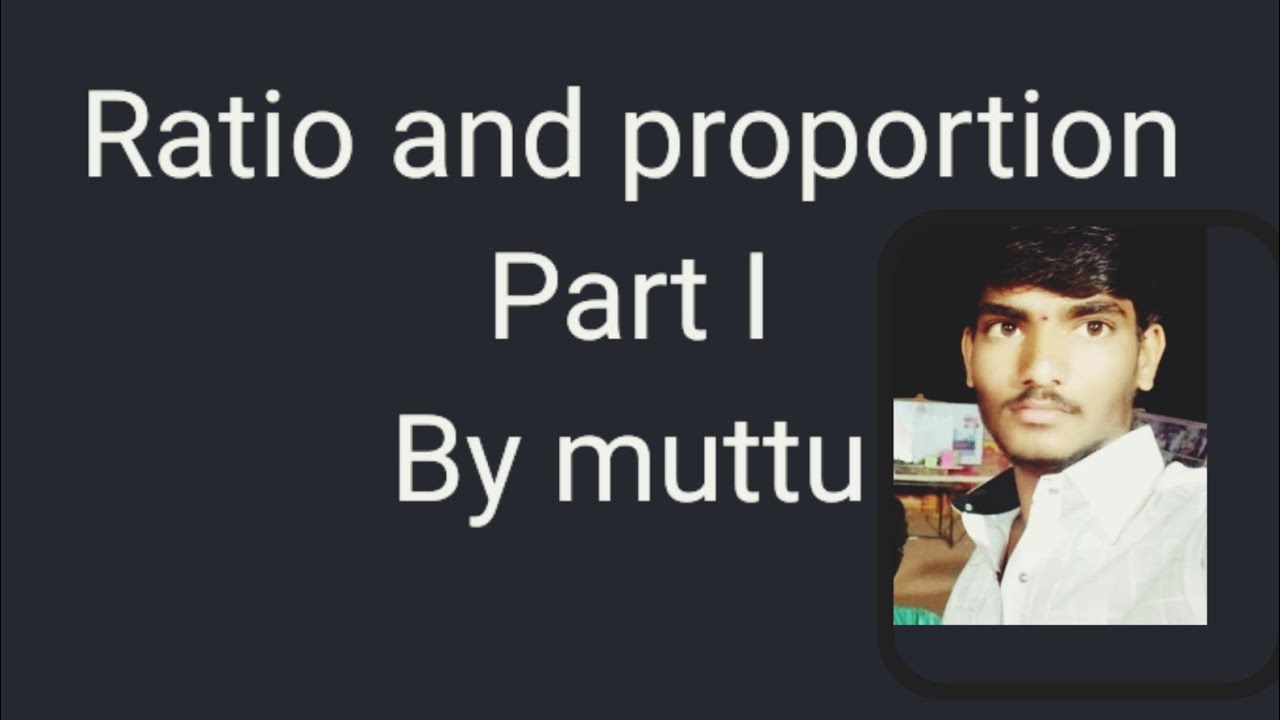 Ratio and proportion - YouTube
