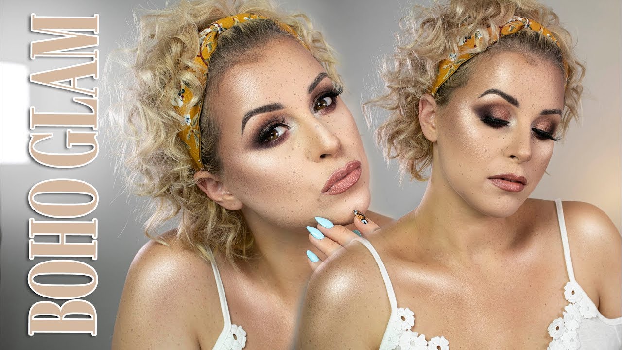 Boho Glam Makeup Tutorial - YouTube