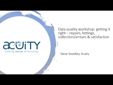 Data Quality Workshop 1 - YouTube