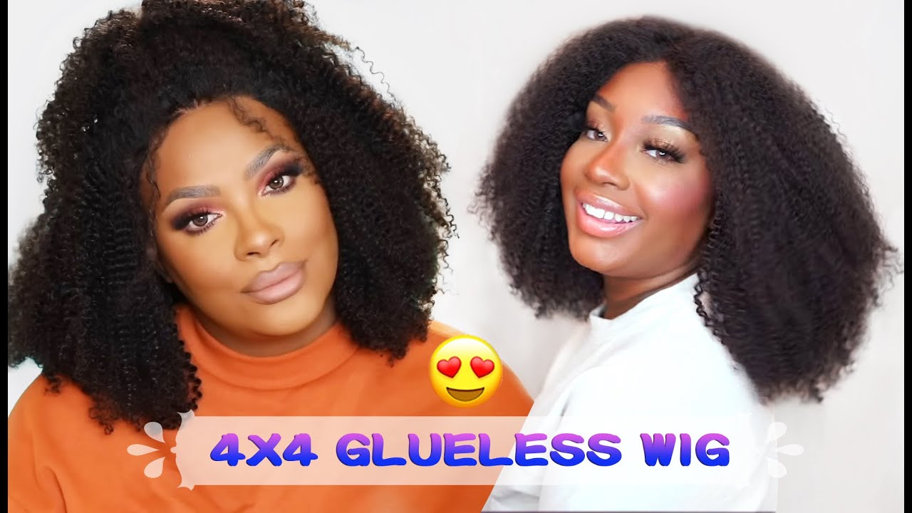 How To: 4''x4'' Lace Closure Wig Glueless Installation+Versatile styles ...