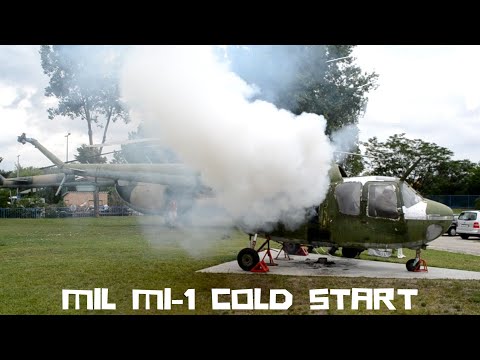 Mil Mi-1 helicopter cold start