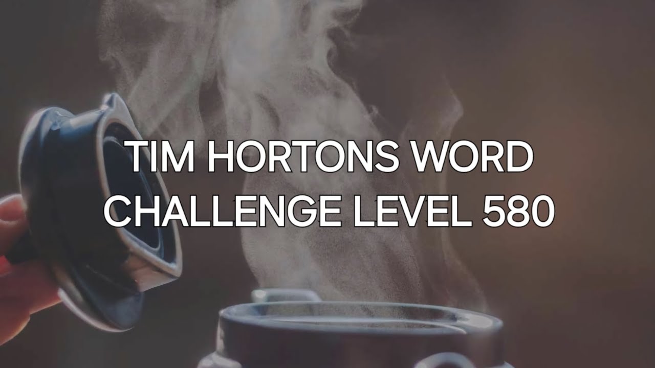 Tim Hortons Word Challenge Level 580 #timhortons #freegames #newvideo # ...