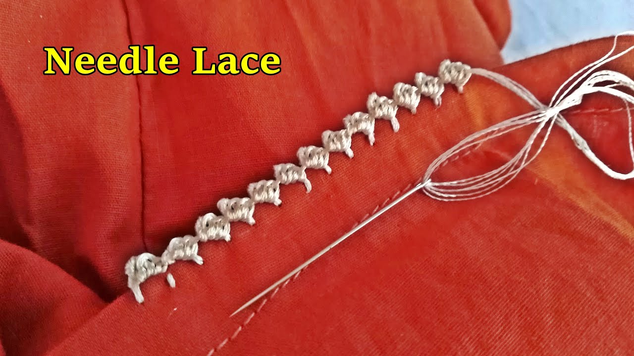 Beautiful Needle Lace | How to Make Lace Using Needle | Easy Needle ...