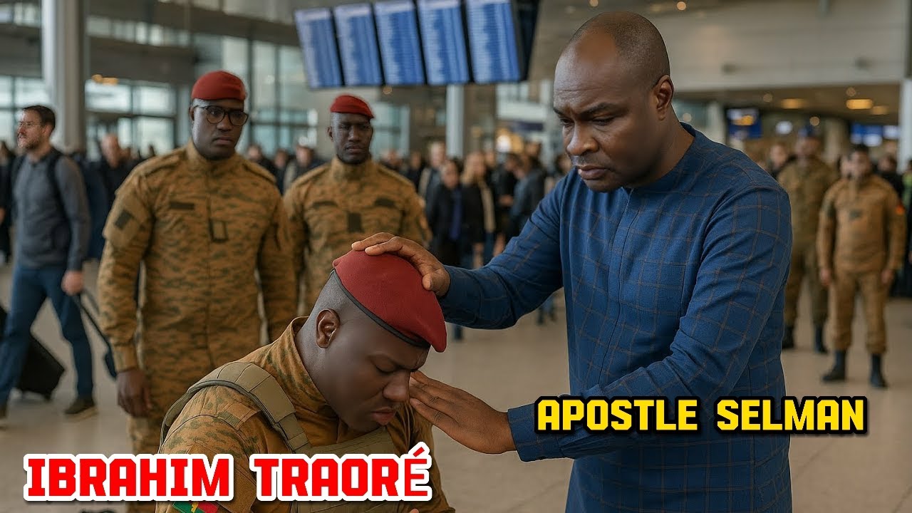 Captain Ibrahim Traore knelt down for APOSTLE Joshua Selman's prayer at ...