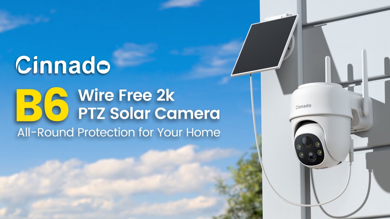 Must-Have Alert! Cinnado B6 360° 2k Solar Security Camera Outdoor ...