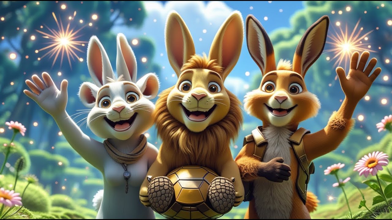 Smart Fox, Brave Lion & Fast Rabbit! 🦊🦁🐰 Teamwork Wins - YouTube
