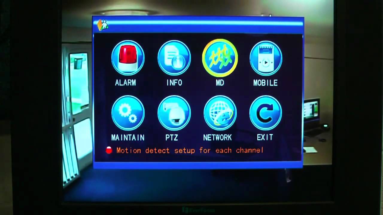 DVR Graphical User Interface - KIQR4D CCTV DVR supplied by ...