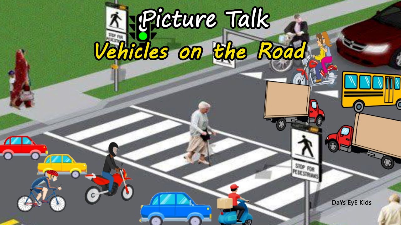 Describe the Picture of Vehicles on the Road | Vehicles on the Road ...