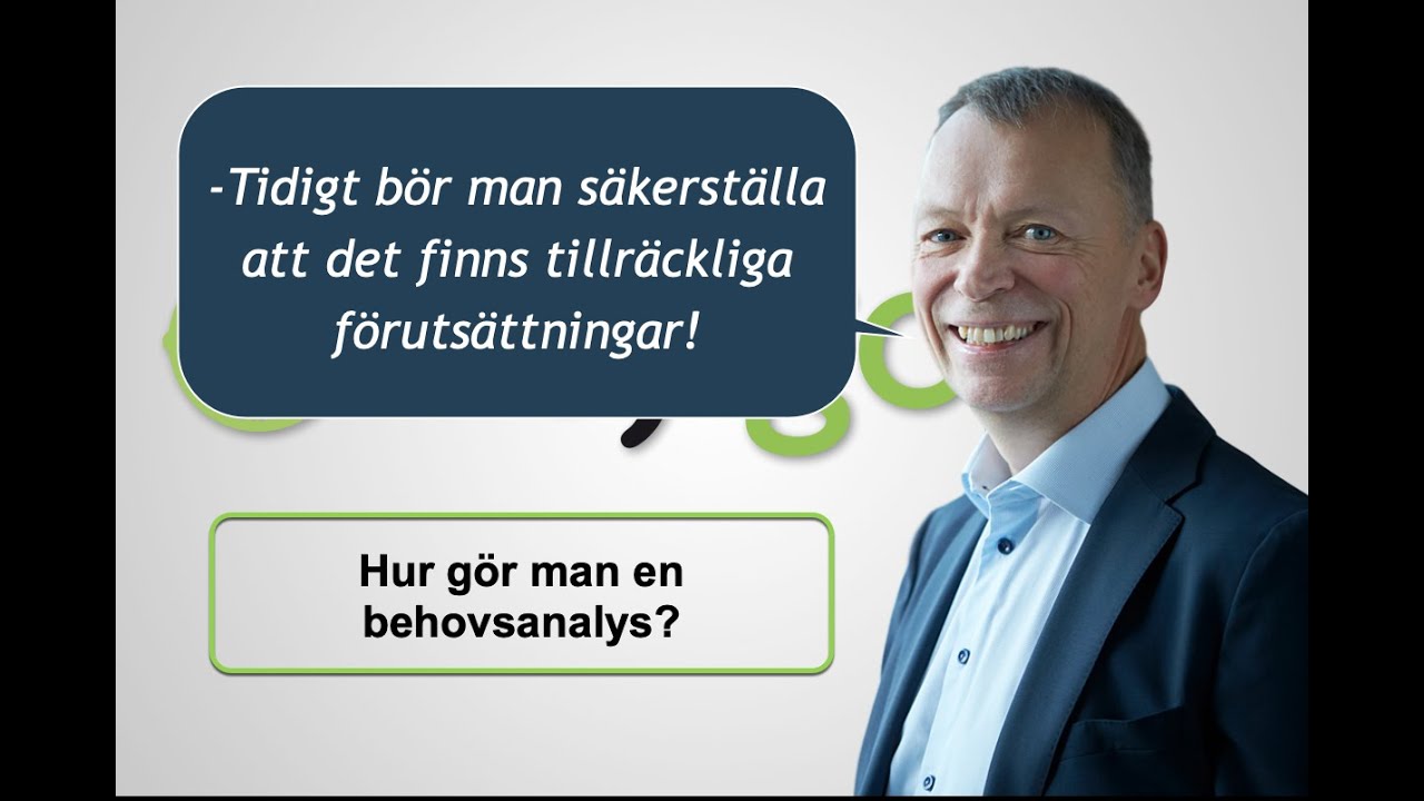 Hur gör man en behovsanalys? - YouTube