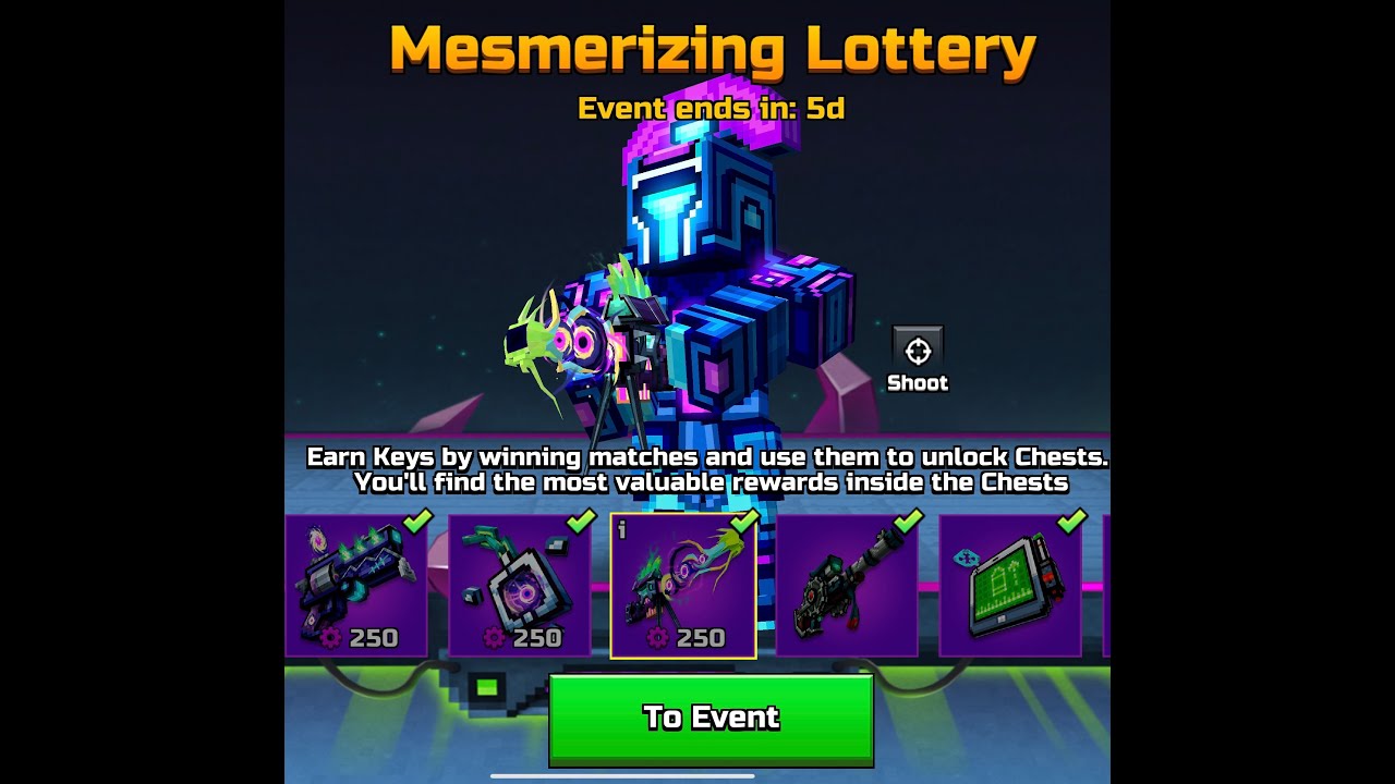 PG3D using the Mesmerizing lottery weapons - YouTube