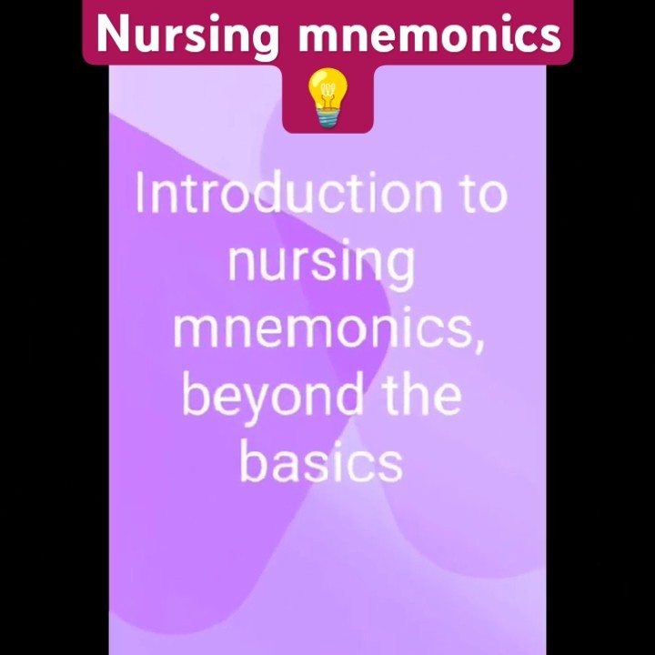 Nursing Mnemonics: The Memory Hacks that Make Studying Easy!#mnemonics# ...