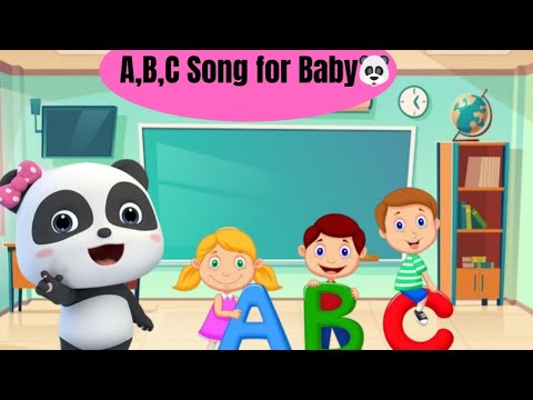 ABC Song for Babies | Baby Panda Learns ABC | Baby Pandas Friends - YouTube