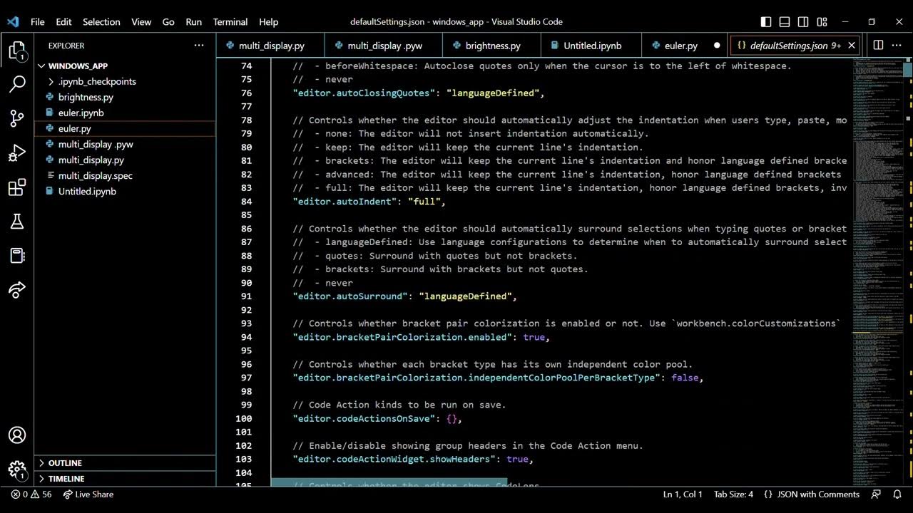 vs code how to open settings json - YouTube