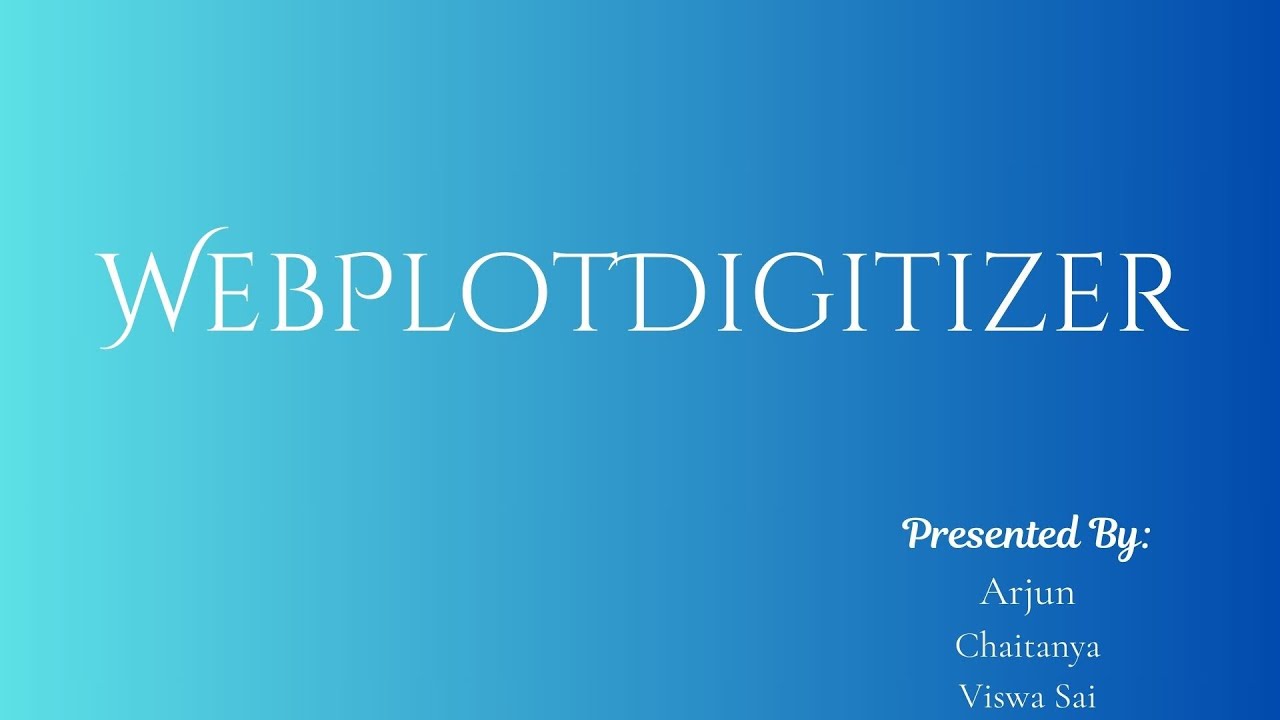 WebPlotDigitizer Tutorial - YouTube