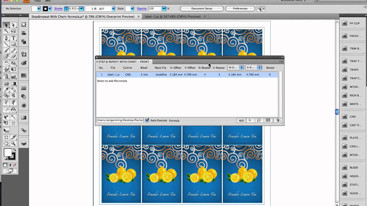 Formula function in step& repeat with chart - YouTube