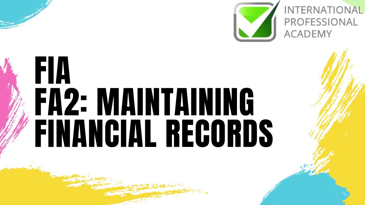 FiA FA2: Chapter 1: The Conceptual Framework - YouTube