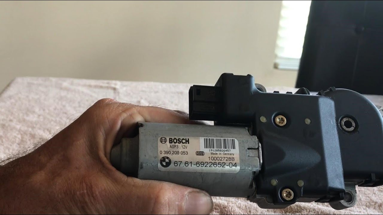 BMW Convertible Rear Back Window Motor Issues from Manually Operating ...