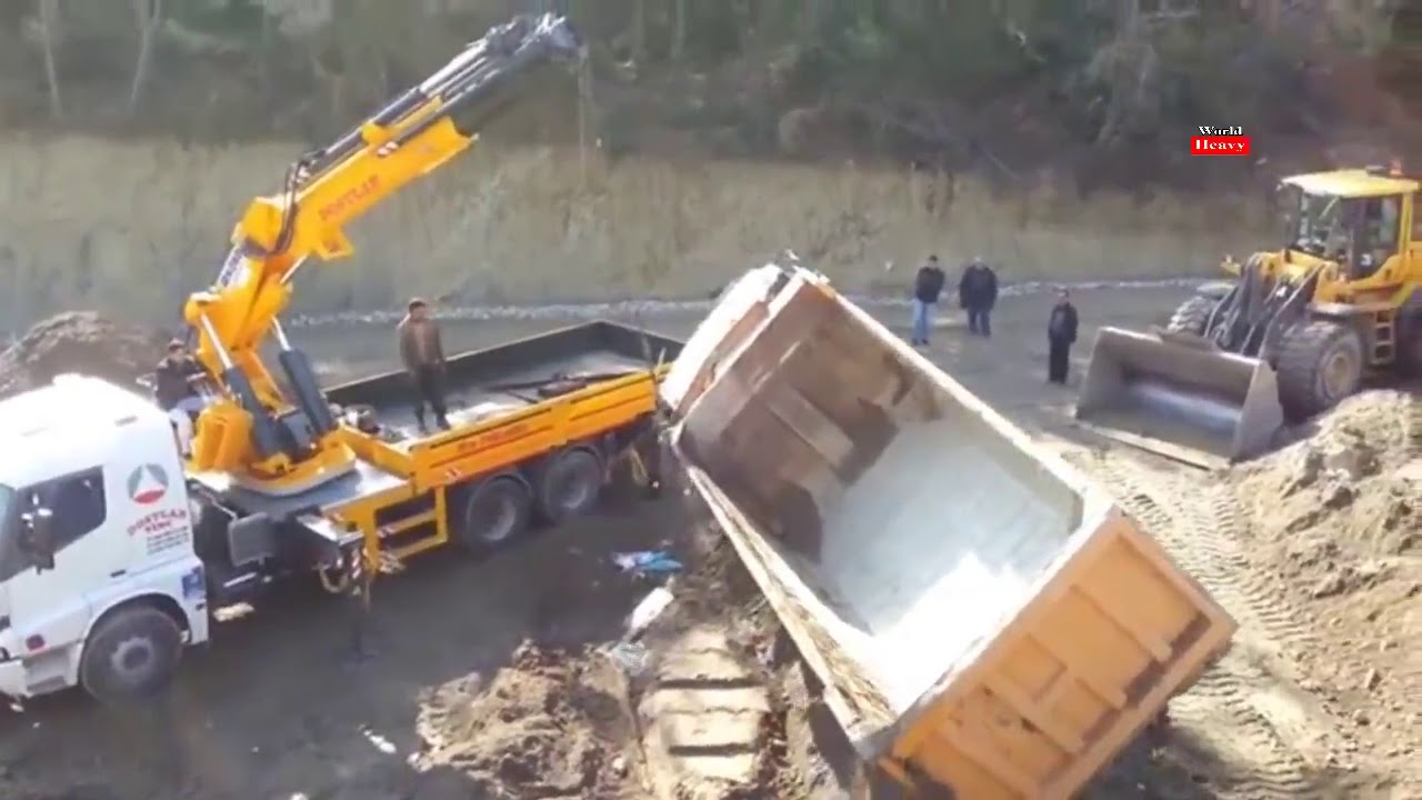 Incredible Heavy Equipment Truck Skills - YouTube