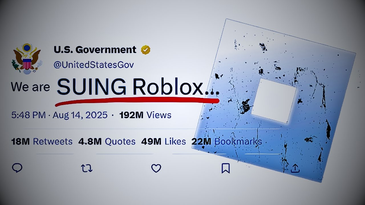The U.S. Government is SUING Roblox... - YouTube