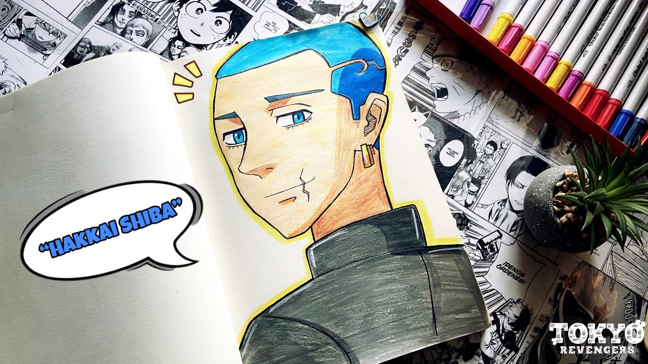 Easy to draw “HAKKAI SHIBA” sketch from “TOKYO REVENGERS” - YouTube