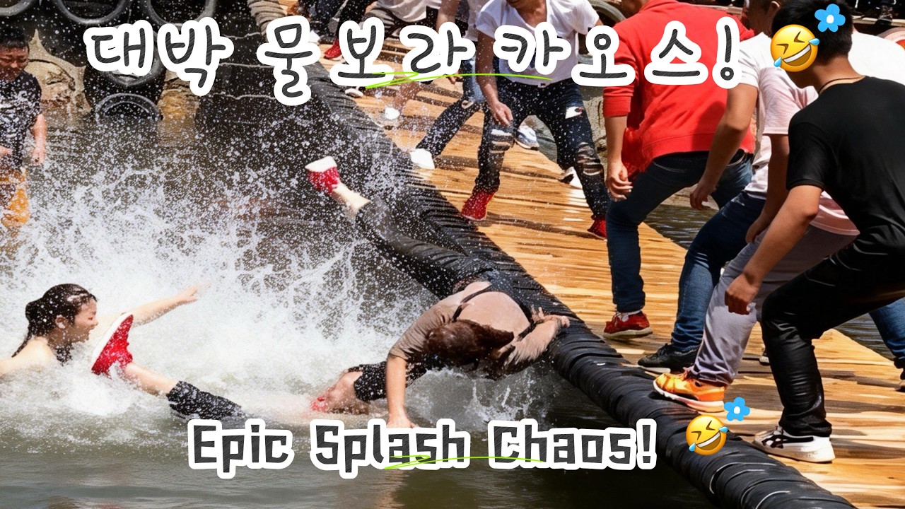 She Flew Off in 1 Second?! 99% Can't Survive This Water Challenge 💦😂 # ...