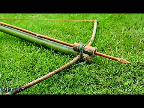 Making crossbows and arrows from bamboo - creative ideas from bamboo