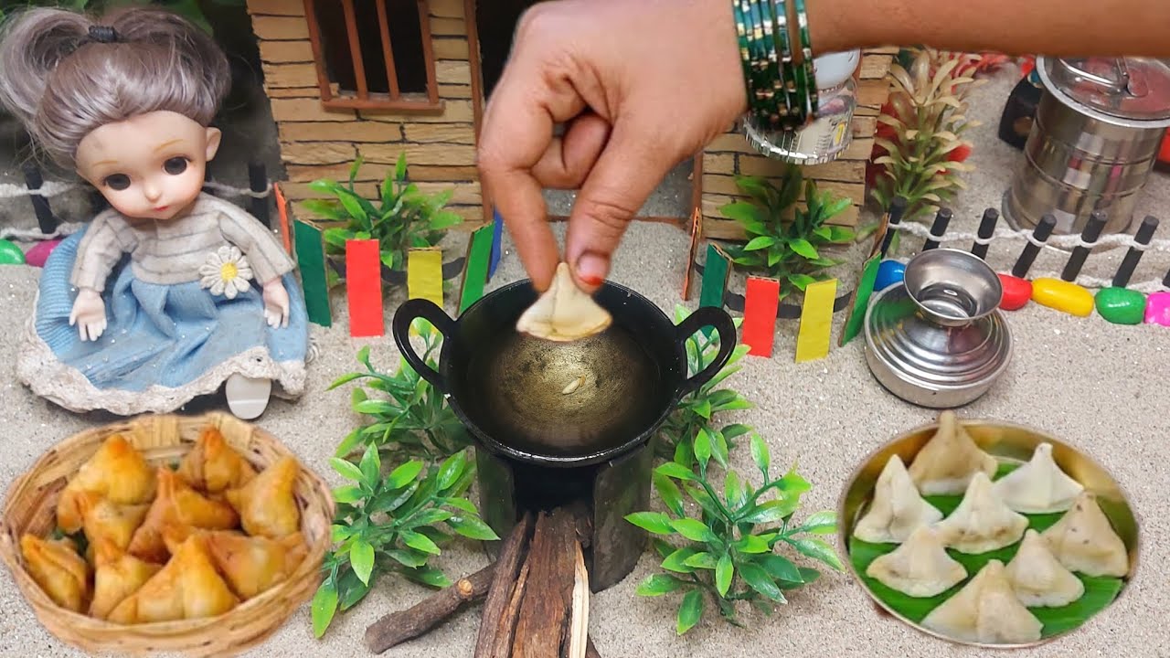 Tiny food | Mini Paneer Samosa | Miniature cooking | Mini food | # ...