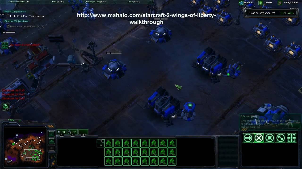 StarCraft II Walkthrough - Terran - Mission 3: Zero Hour Part 2 - YouTube