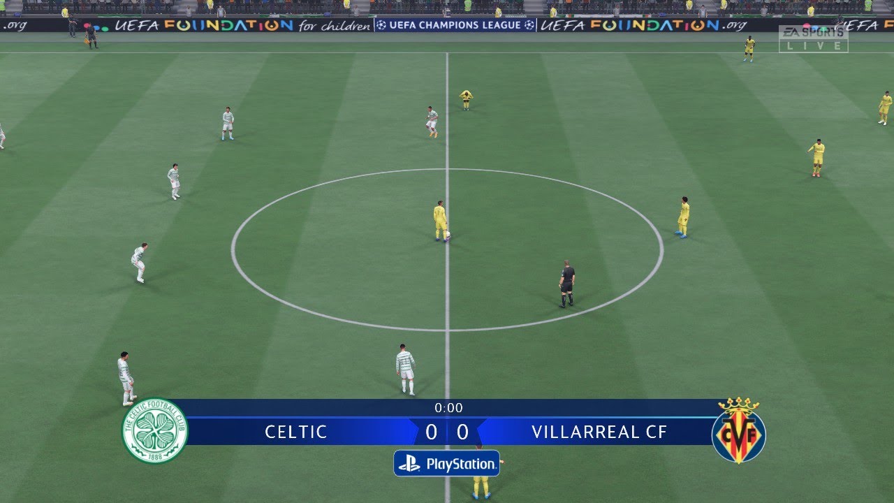 Celtic vs Villareal FIFA 22 UCL Gameplay PC Low end - YouTube