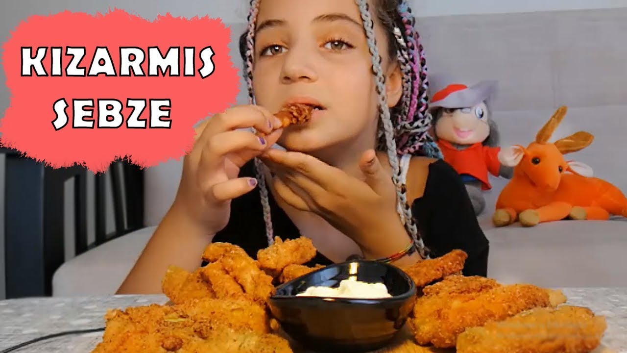 KIZARMIŞ SEBZE ( PATLICAN, KABAK ve BAMYA) *YEMEK SESLERİ* Turkish ASMR ...