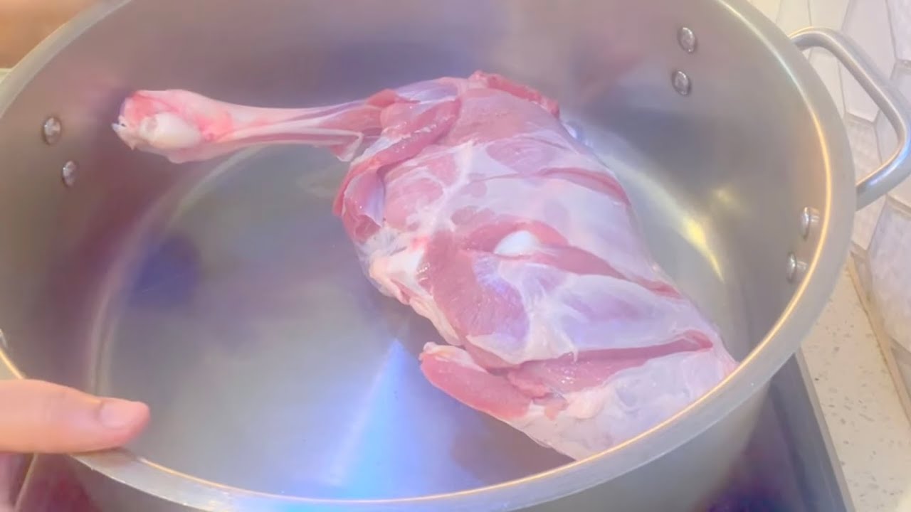 Spicy Steamed goat leg recipe or lamb leg recipe in English (pakistani ...