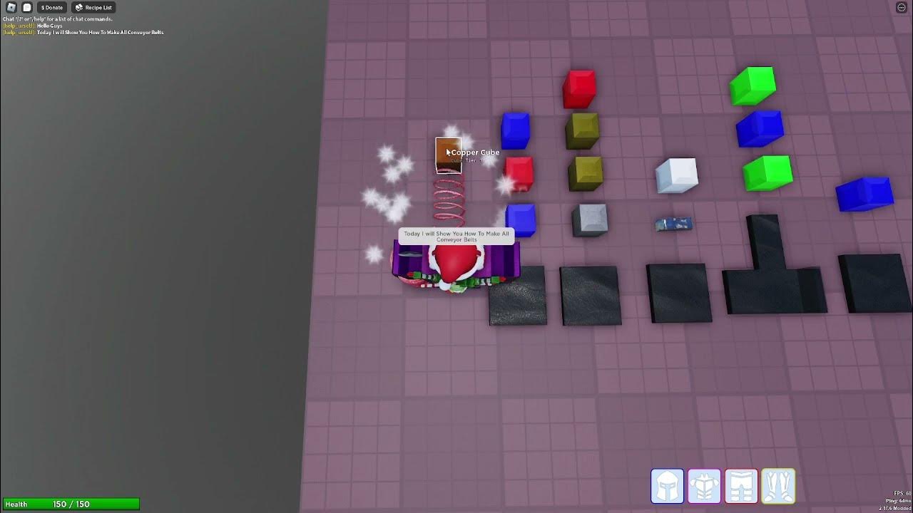 Modded Cube Combination | How To Make All Conveyor Belts - YouTube