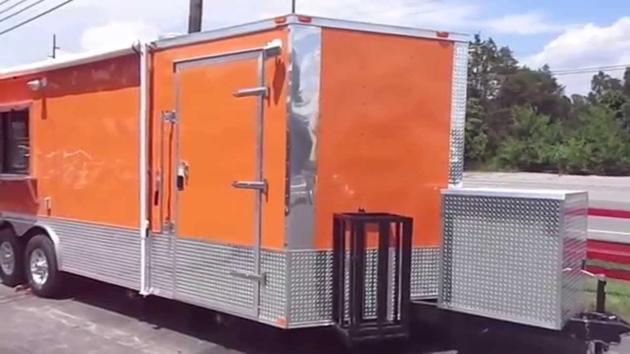 Concession Trailer 8.5' x 24' Event Catering Custom Enclosed Food Cart ...